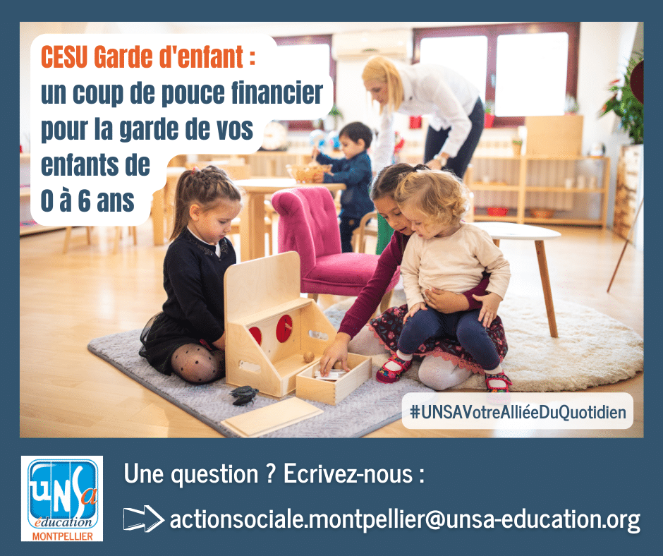 Montpellier, le dispositif CESU garde d'enfant c'est quoi ? - UNSA ...